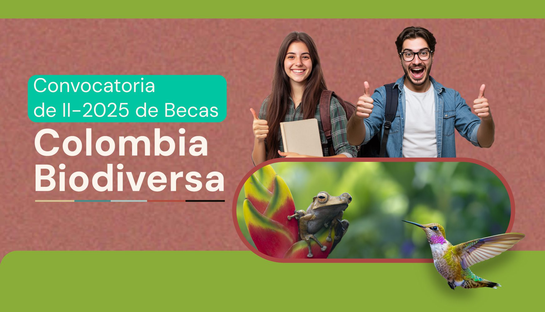Abierta convocatoria de II-2025 de Becas Colombia Biodiversa