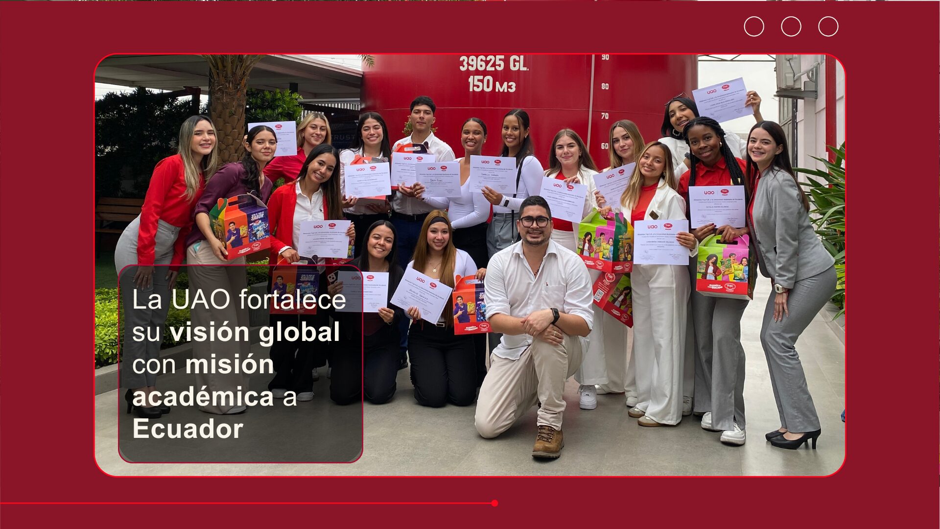 La UAO fortalece su visión global con misión académica a Ecuador